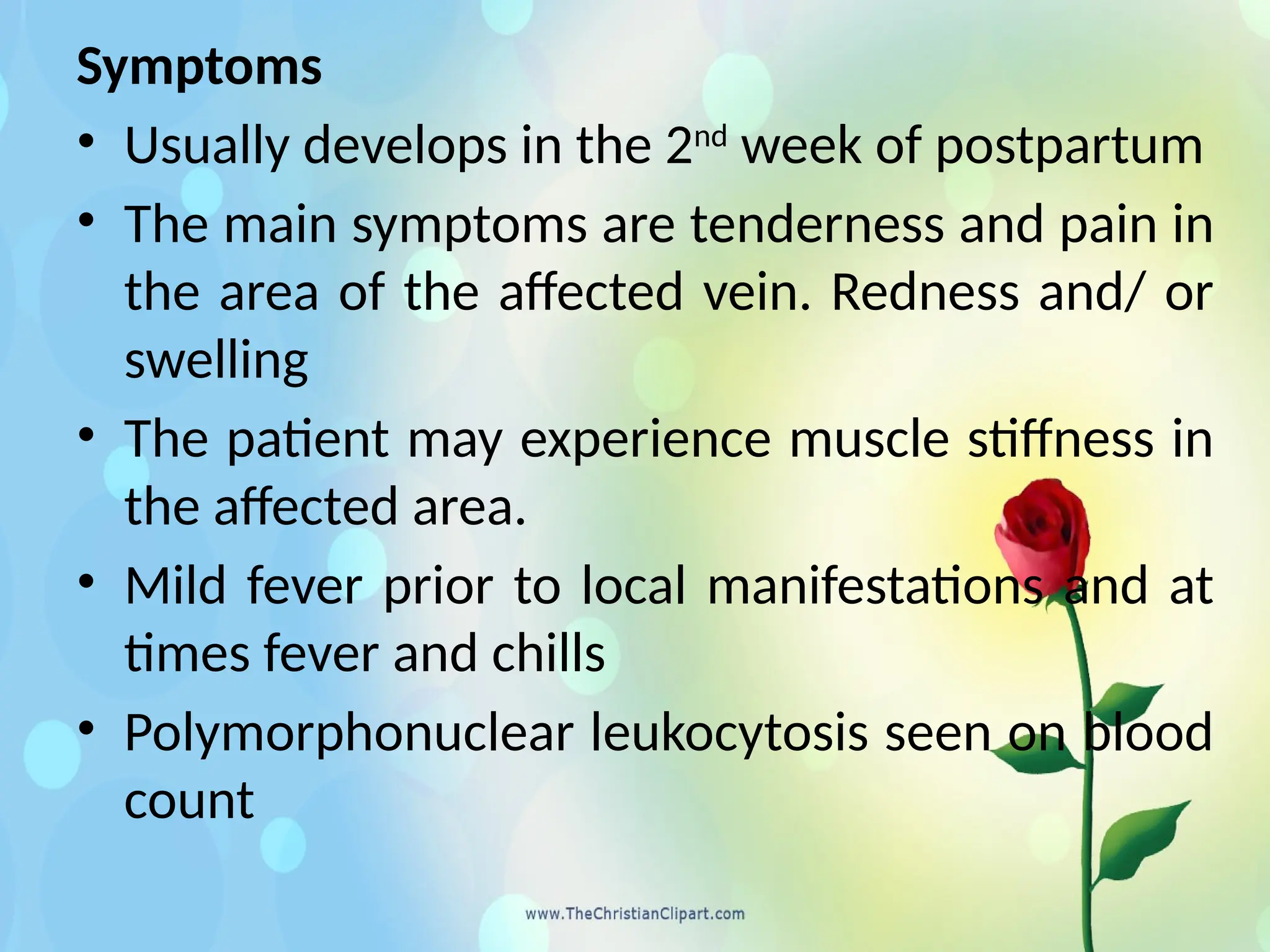 POSTPARTUM THROMBOPHLEBITIS bsc nursing.pptx