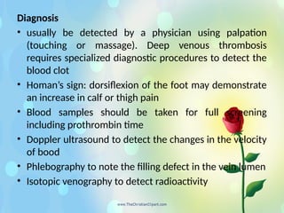 POSTPARTUM THROMBOPHLEBITIS bsc nursing.pptx