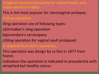 Post partum uterine prolapse | PPTX