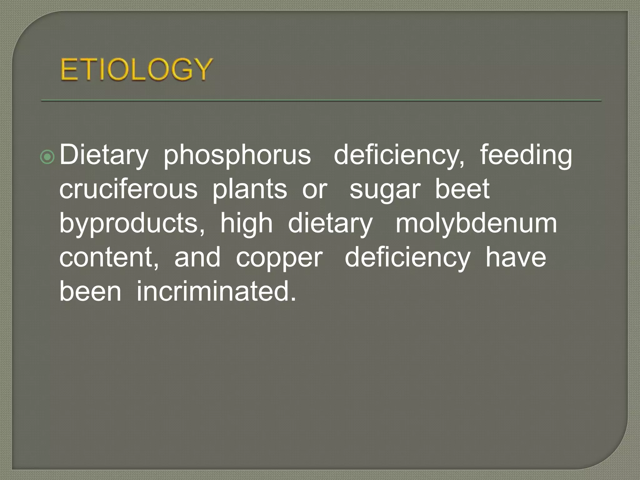 Postparturient hemoglobinuria in bovine | PPTX