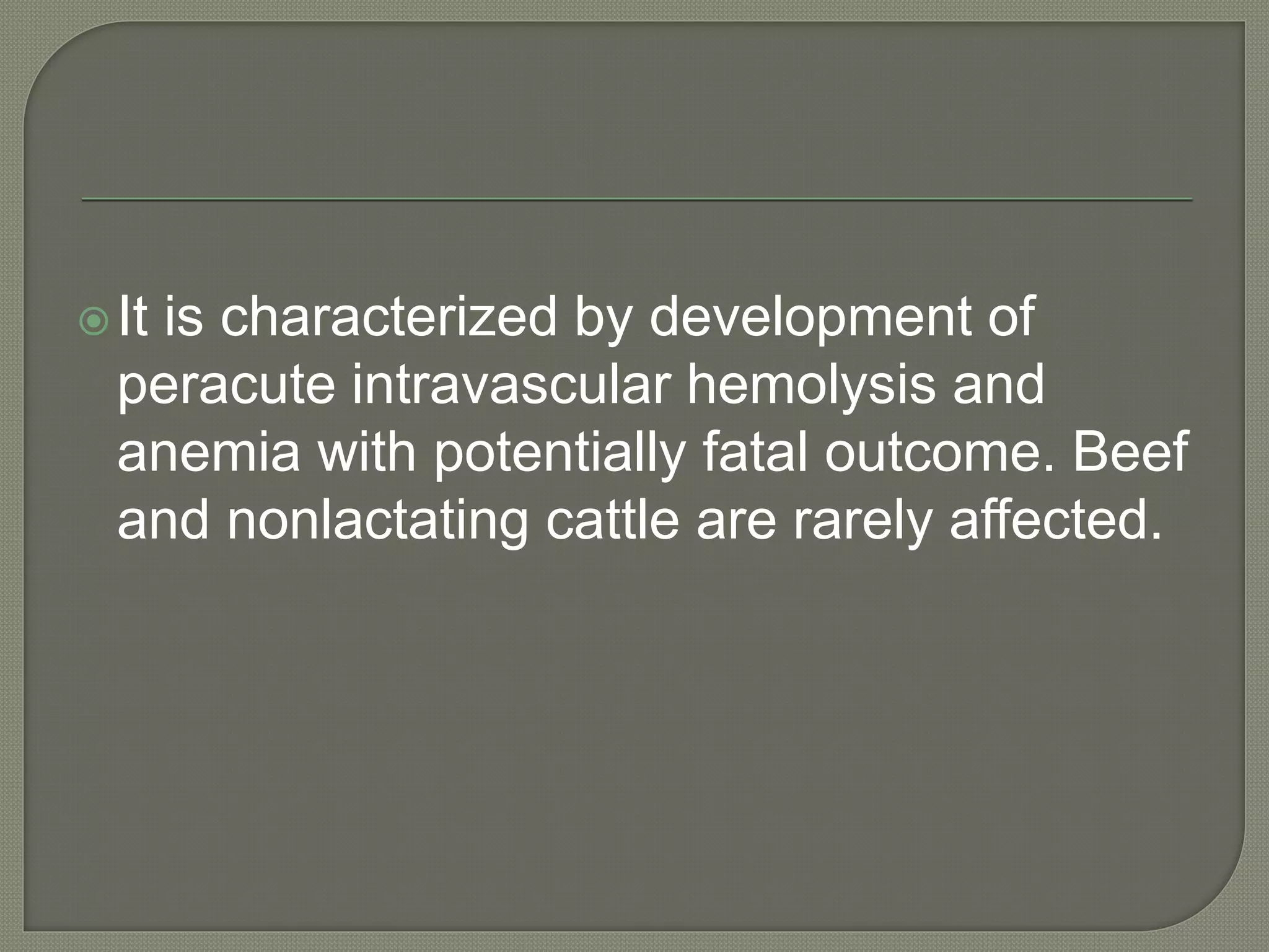 Postparturient hemoglobinuria in bovine | PPTX