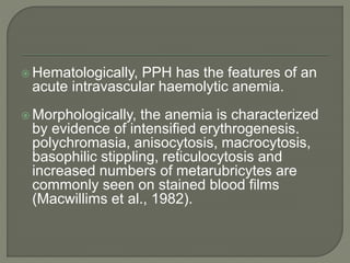 Postparturient hemoglobinuria in bovine | PPTX