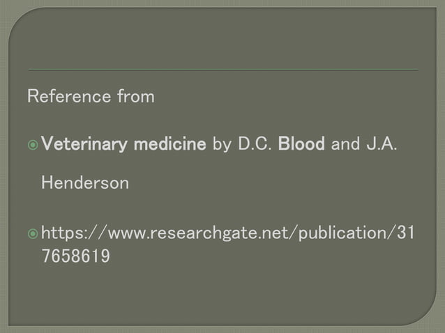 Postparturient hemoglobinuria in bovine | PPTX | Blood Disorders ...