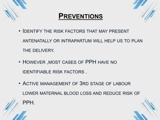 postpartum hemorrhage | PPT