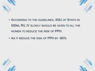 postpartum hemorrhage | PPT
