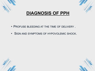 postpartum hemorrhage | PPT