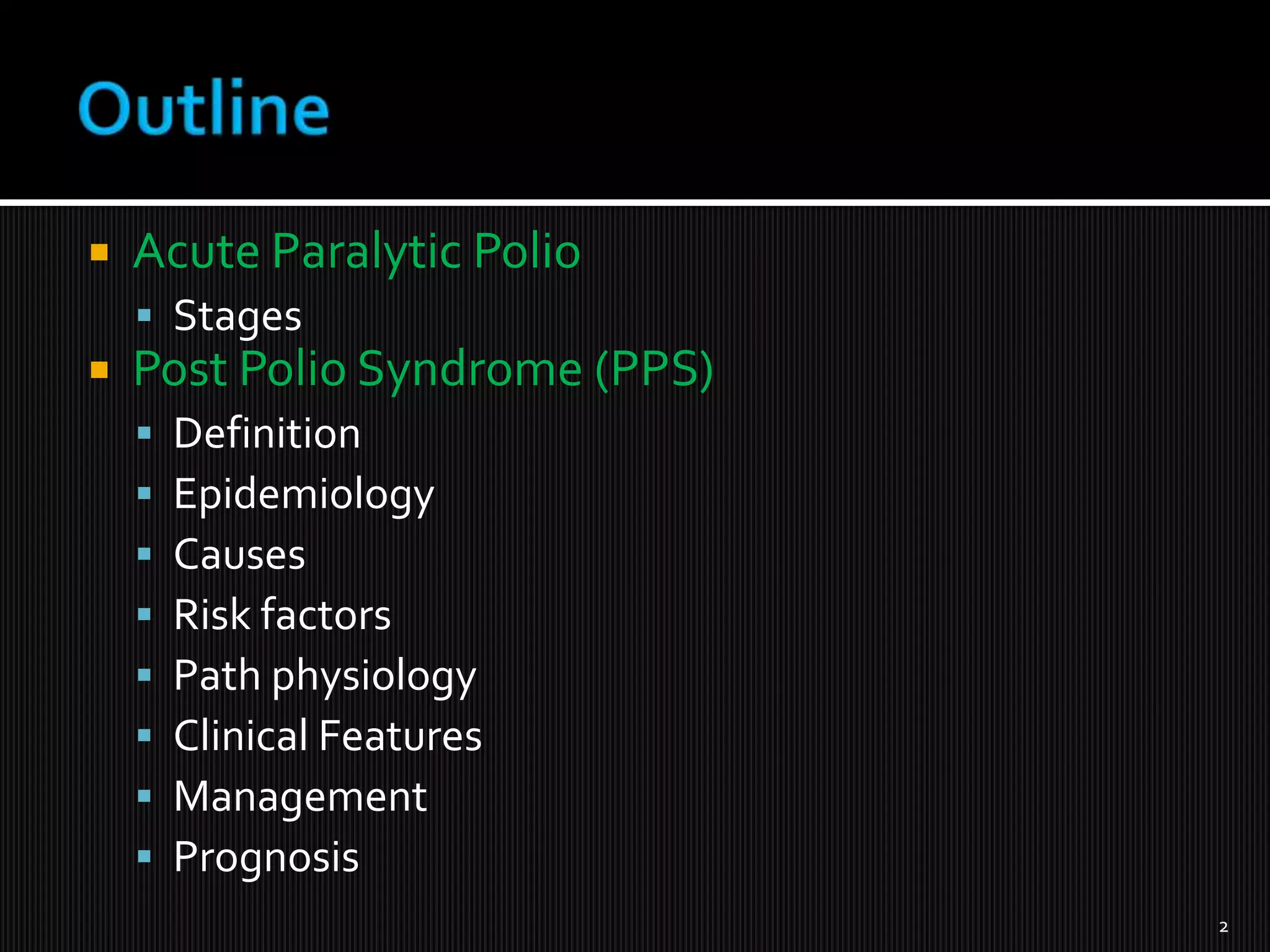 Occupational Therapy management for Post polio syndrome | PPTX