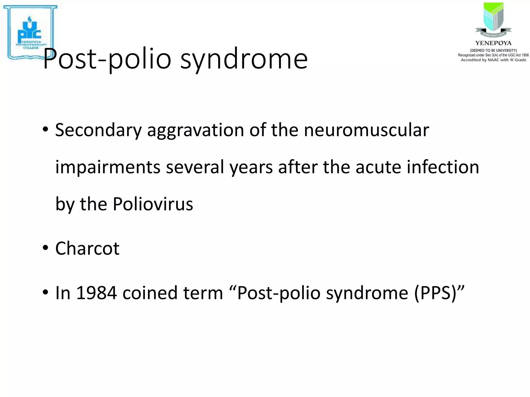 Post Polio syndrome | PPTX