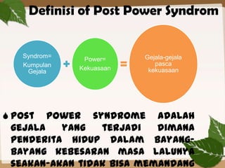 Post Power Syndrom | PPTX