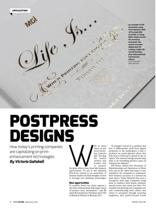 Postpress Designs: How Printers Are Capitalizing on Print-Enhancement ...
