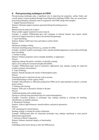 POST PROCESSING IN ADDITIVE MANUFACTURING | DOCX