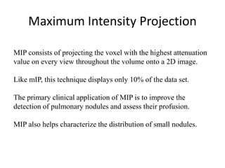 Post Processing of CT Thorax | PPTX