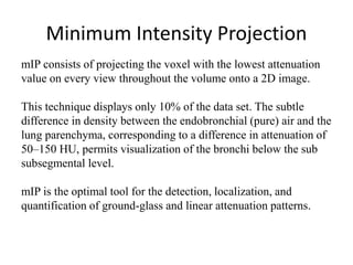 Post Processing of CT Thorax | PPTX