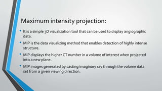 Post processing of computed tomography | PPTX