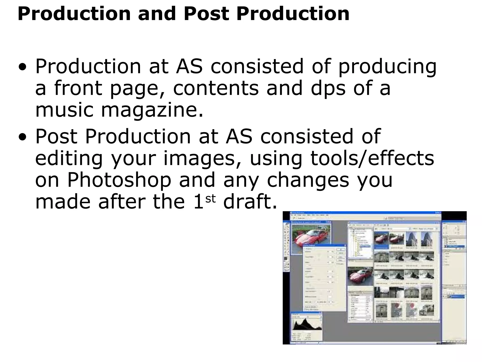 Post production | PPT