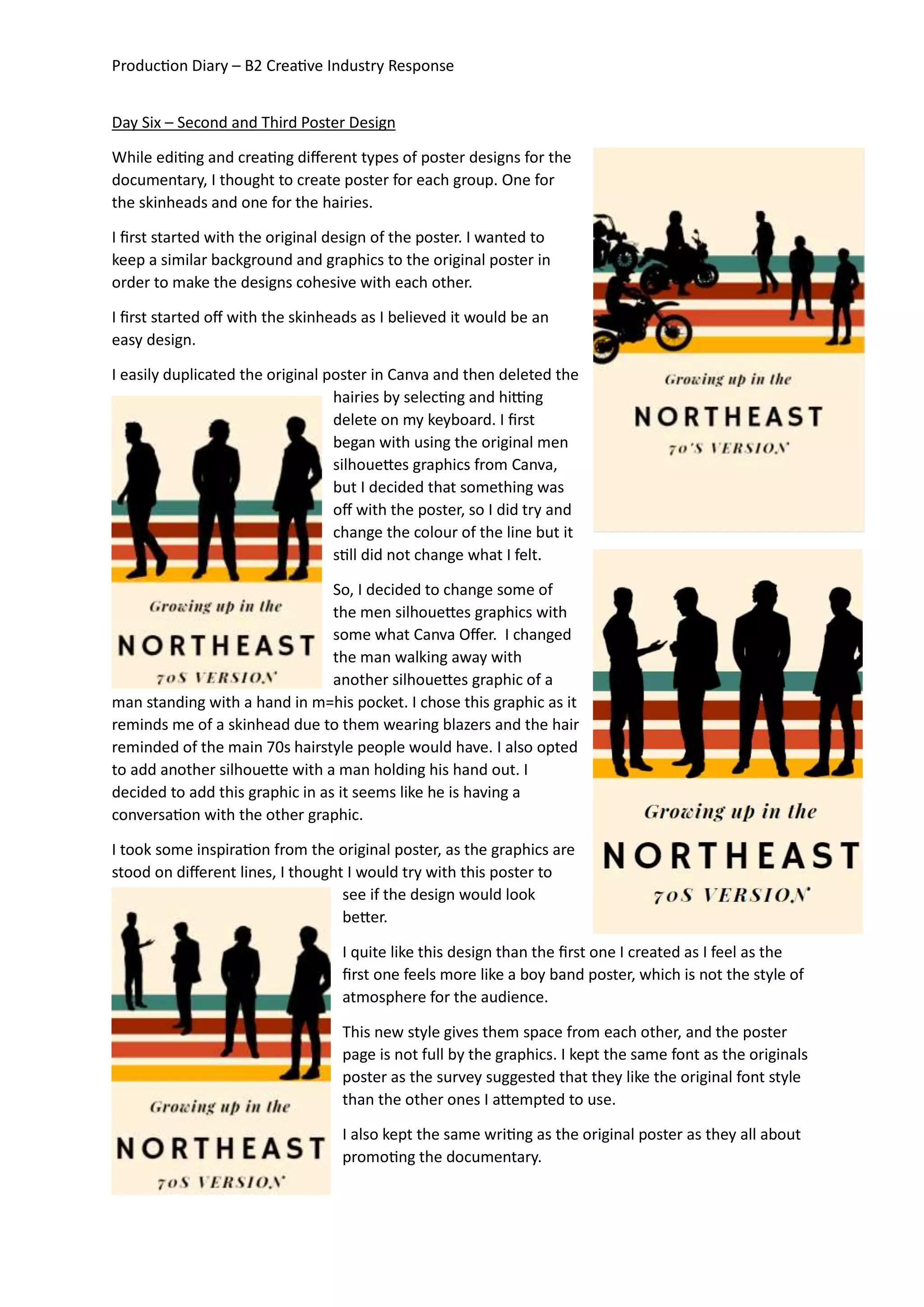 Poster Post Production Diary | DOCX