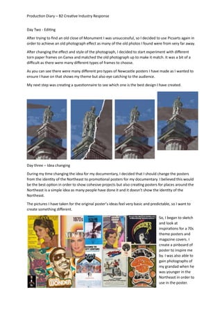 Poster Post Production Diary | DOCX