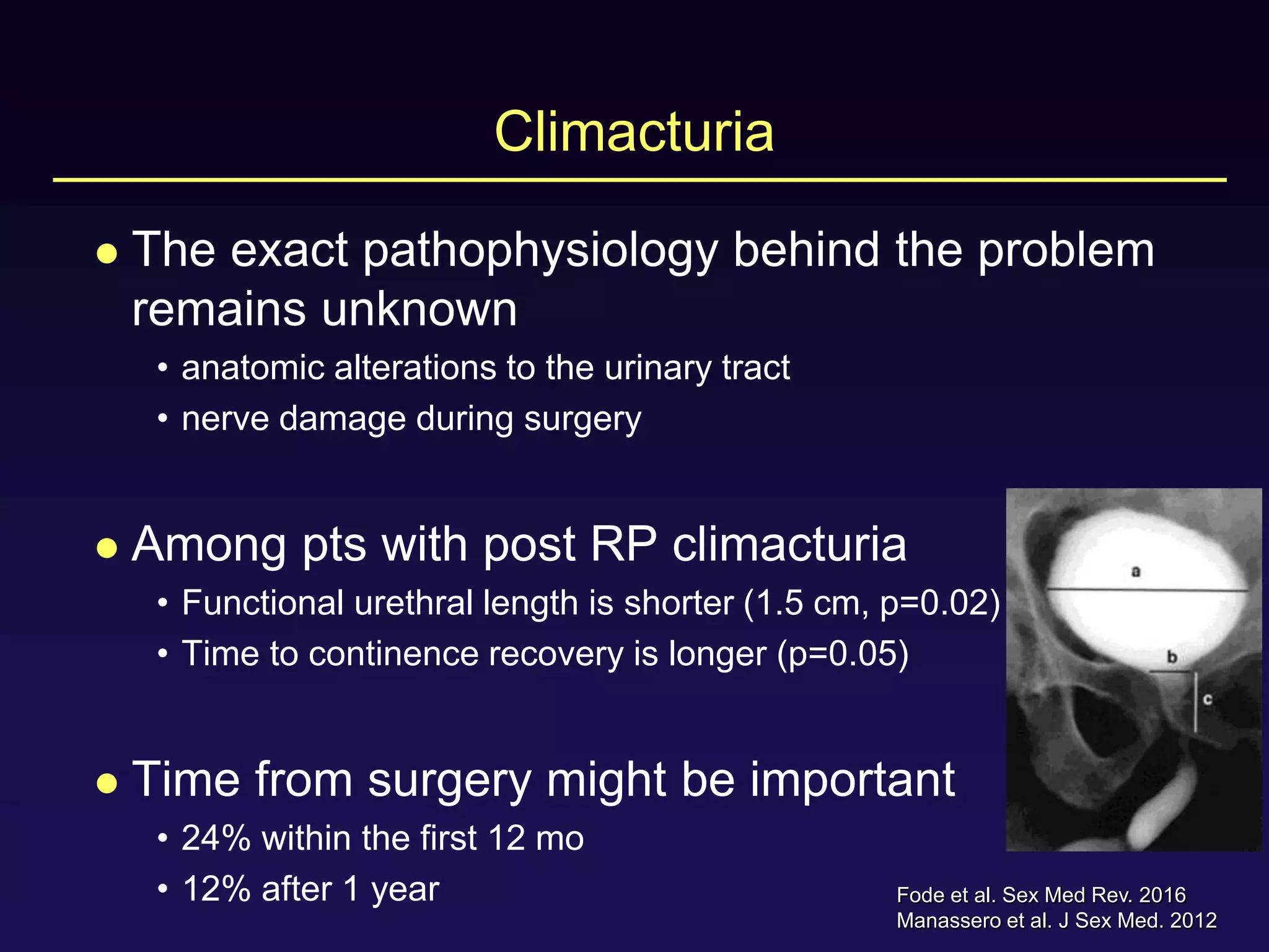 Postprostatectomy sexual dysfunction is restoring erections enough? | PPTX
