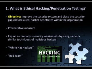 Ethical Hacking & Penetration Testing | PPT