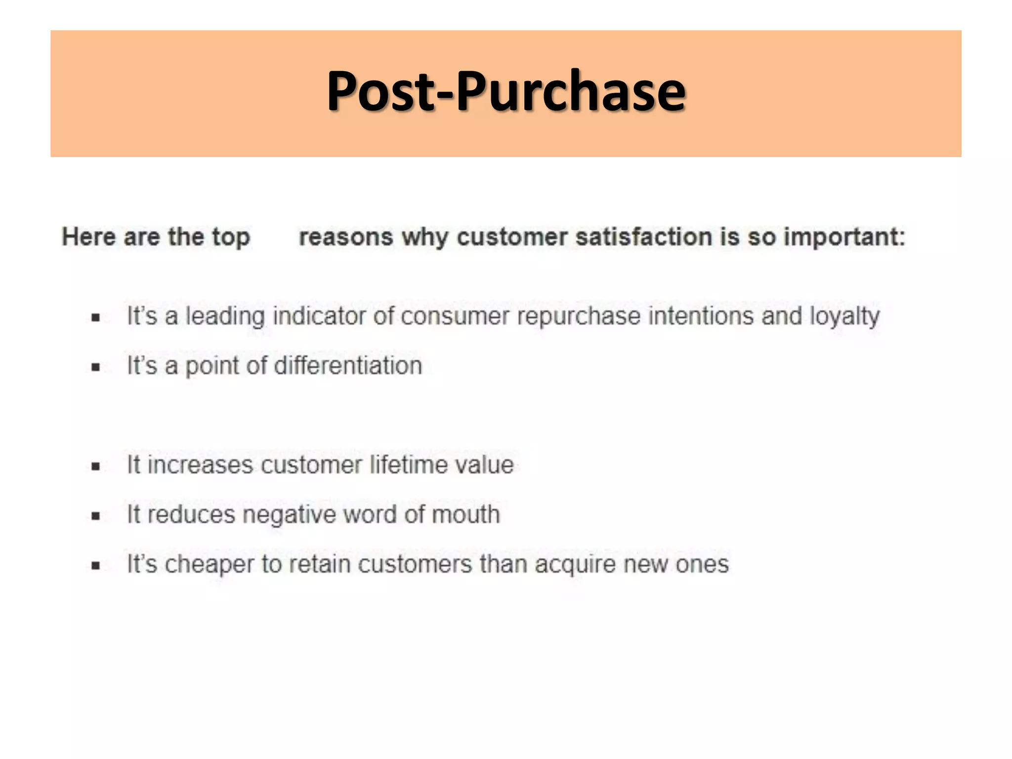 Post Purchase Stage | PDF