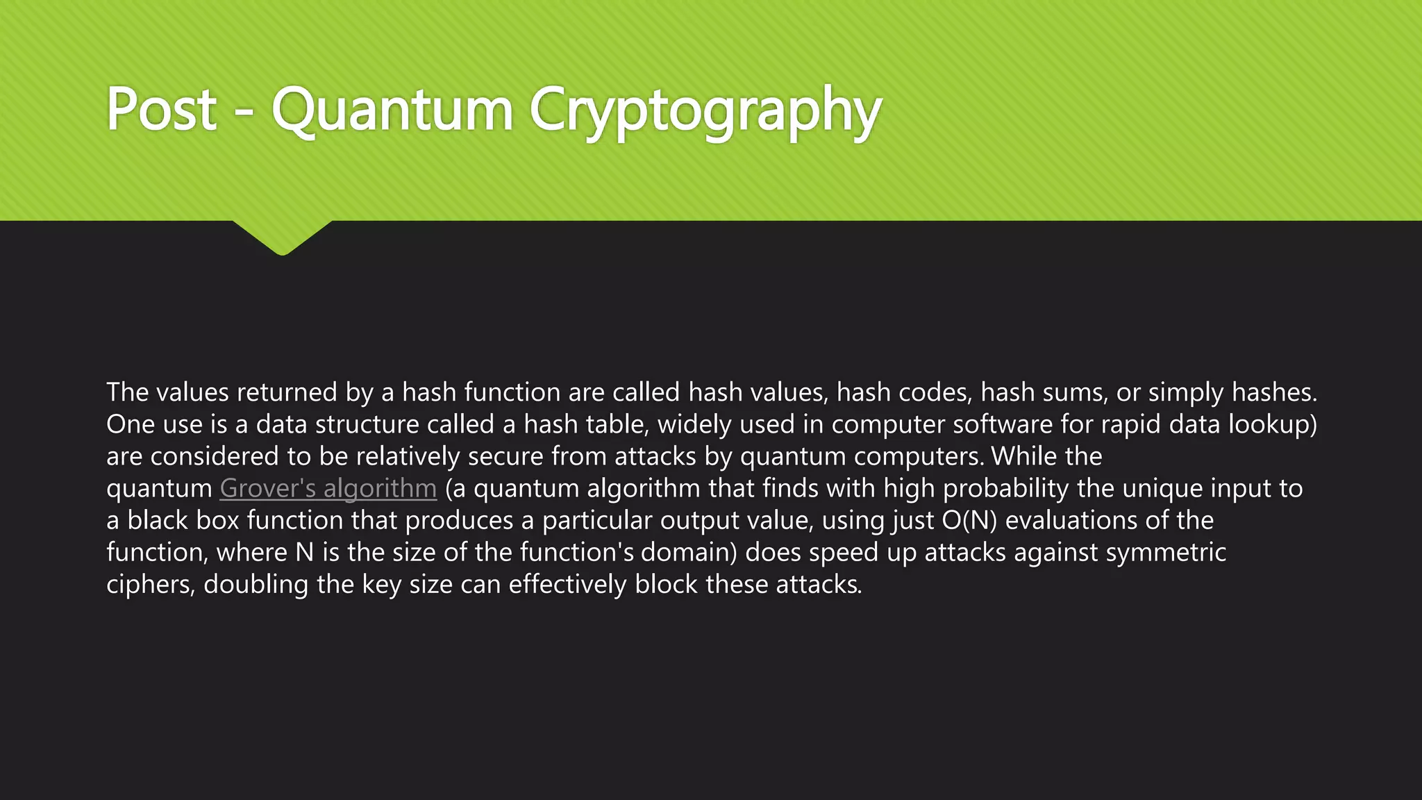 Post quantum cryptography | PPTX