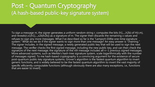 Post quantum cryptography | PPTX | Computing | Technology & Computing