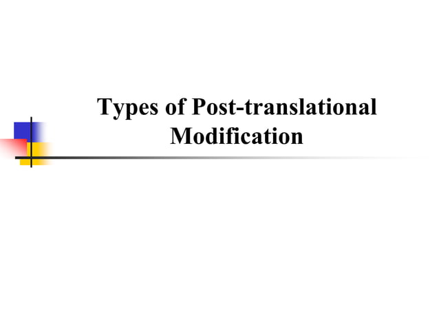 Postranslational Modification--short.ppt