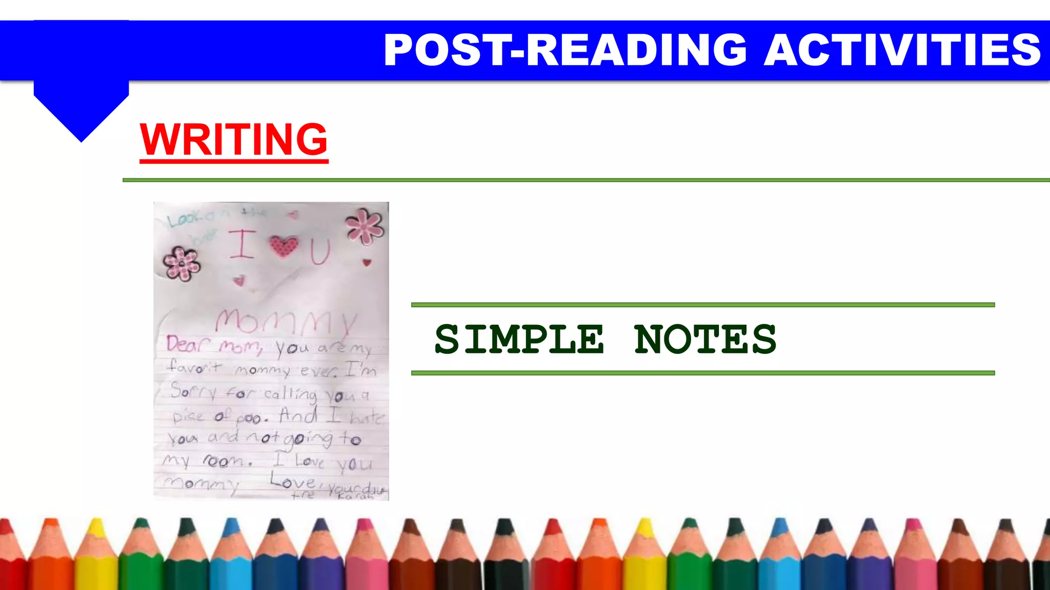 Lesson 8: Post-Reading Activities | PPTX