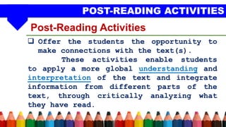 Lesson 8: Post-Reading Activities | PPTX