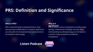 Postreperfusion Syndrome in Liver Transplantation | PPT