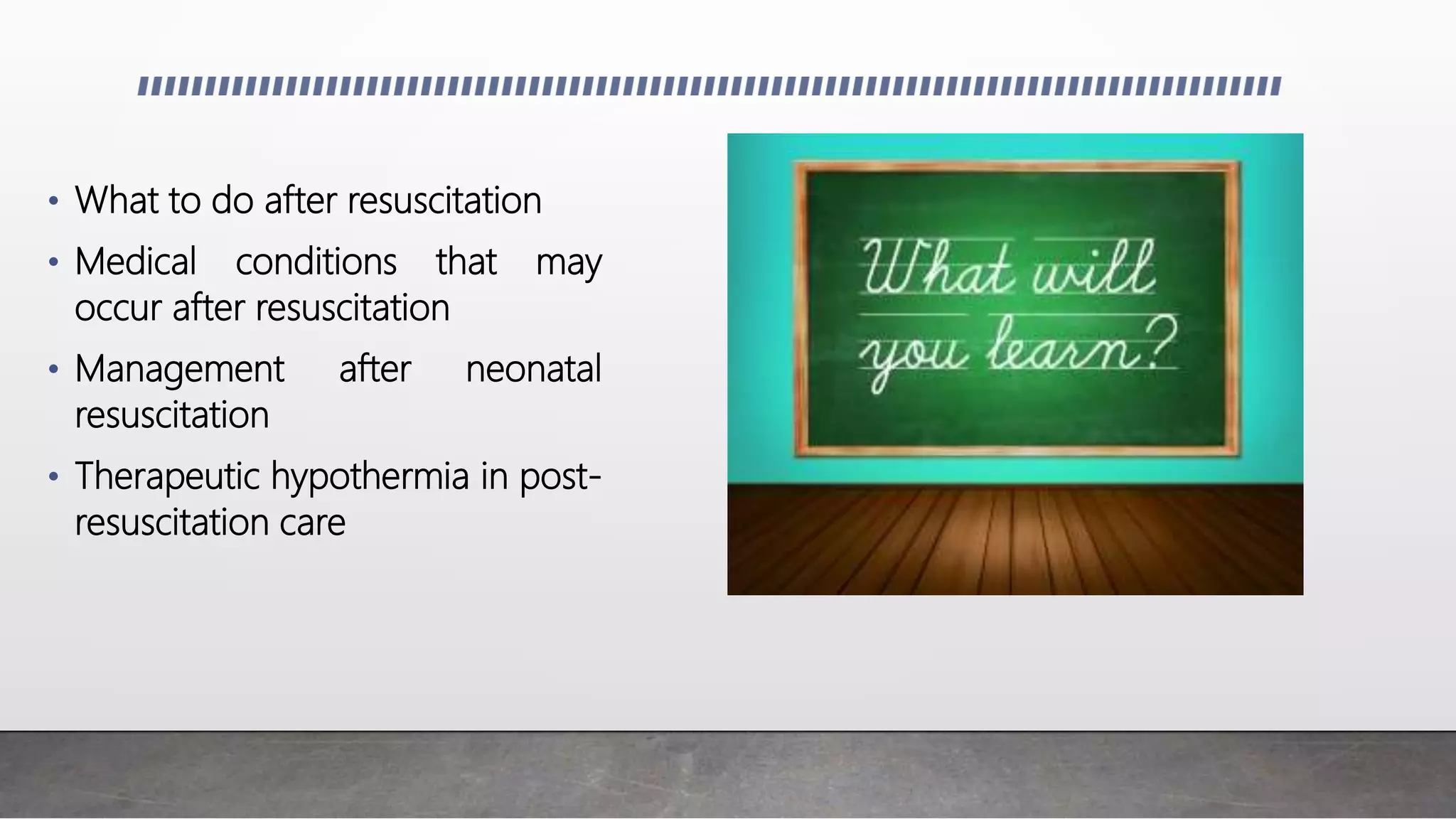 Post resuscitation care in NRP | PPTX