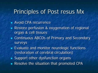 Post resuscitation care | PDF