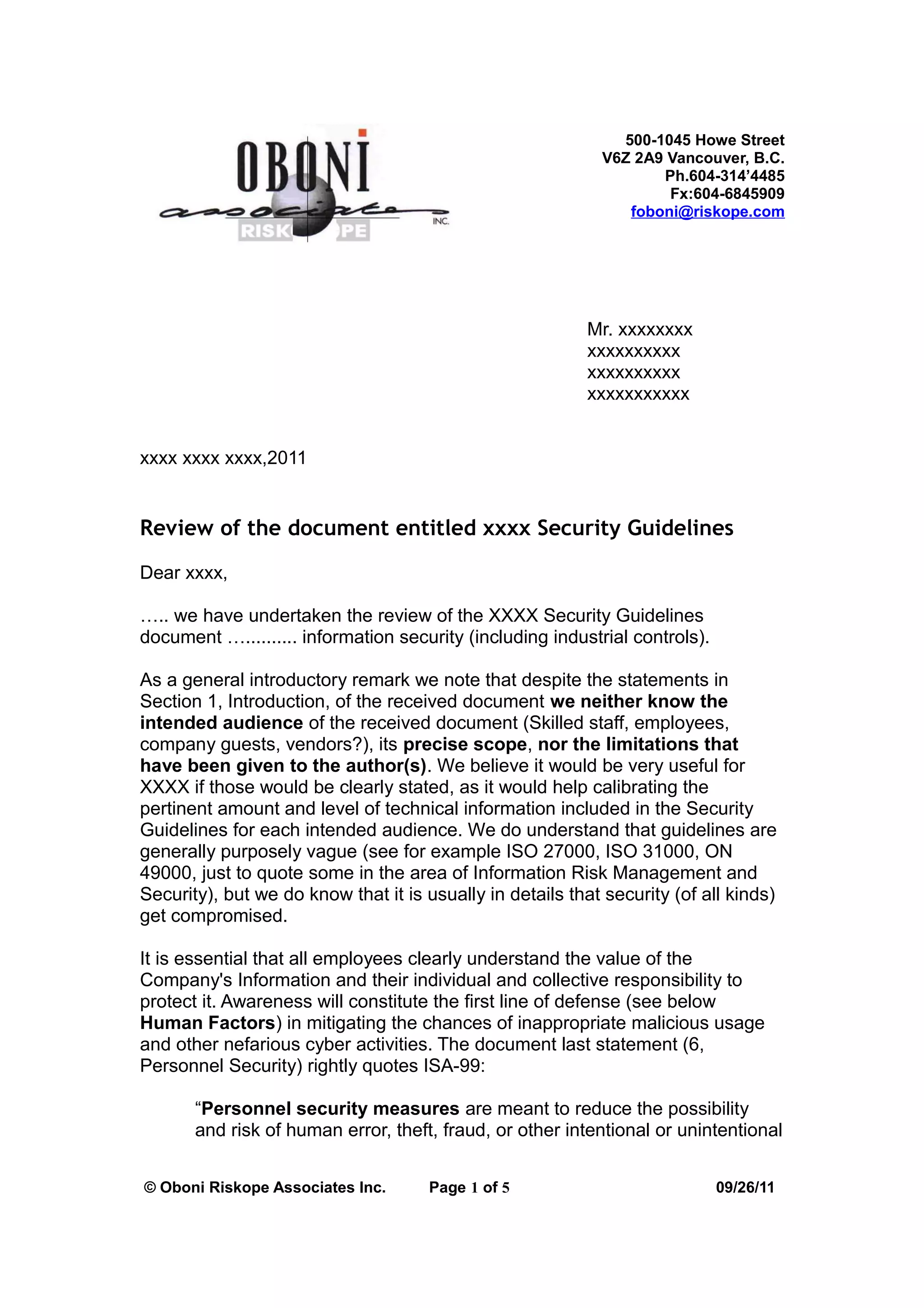 Review ICS Guidelines | PDF