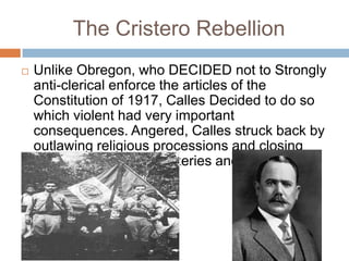 Postrevolutionary governments and mexican miracle | PPTX