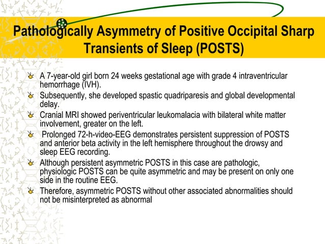 Positive Occipital Sharp Transients of Sleep, Posterior slow-wave ...