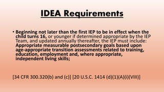 Transition Training - Postsecondary Goals | PPTX