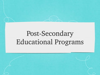 Post Secondary Options-Marilyn Romero | PPT