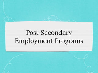 Post Secondary Options-Marilyn Romero | PPT