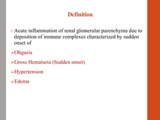 Post streptococcal glomerulo nephritis | PPTX