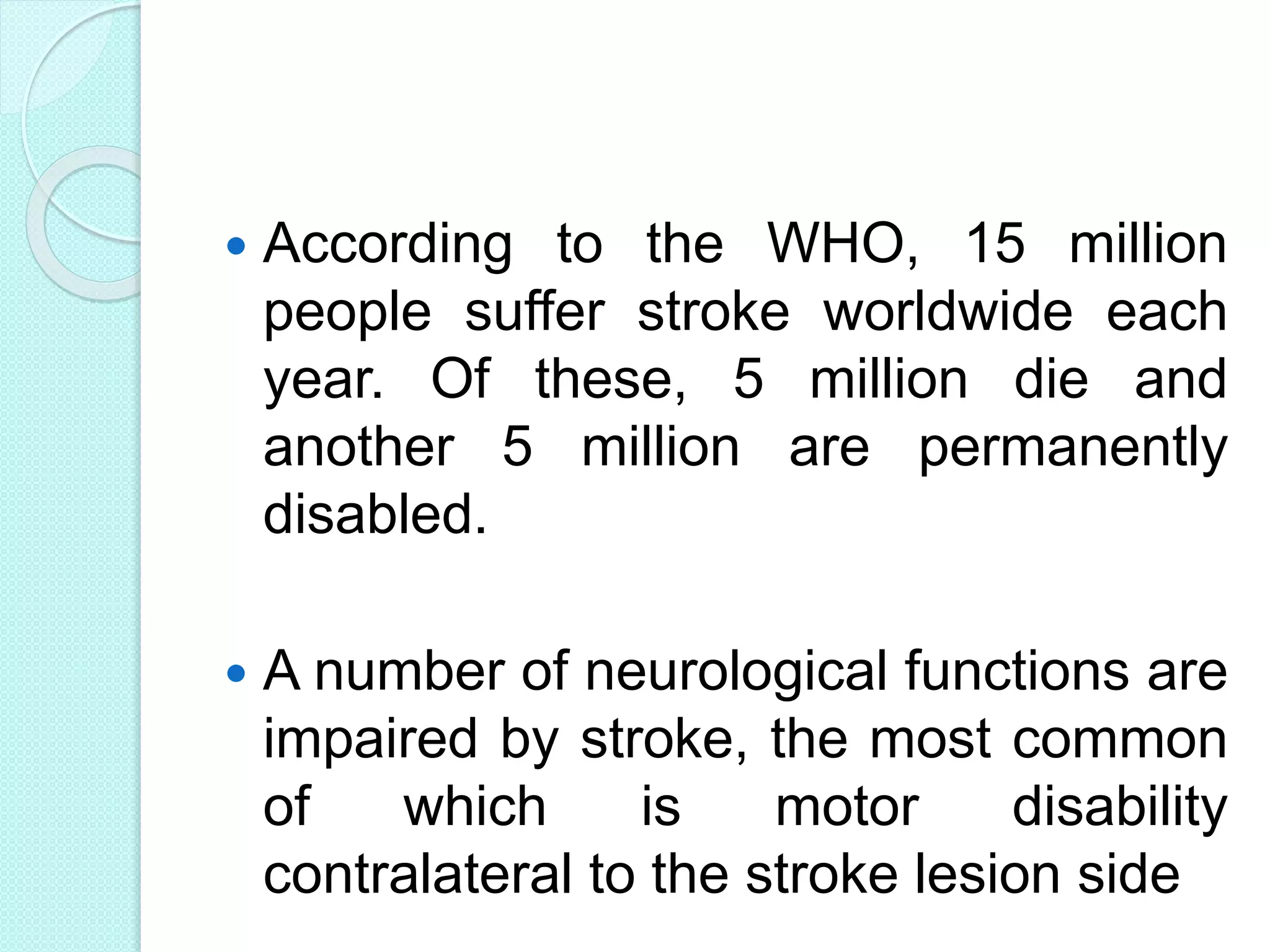 Post stroke motor rehabilitation | PPTX