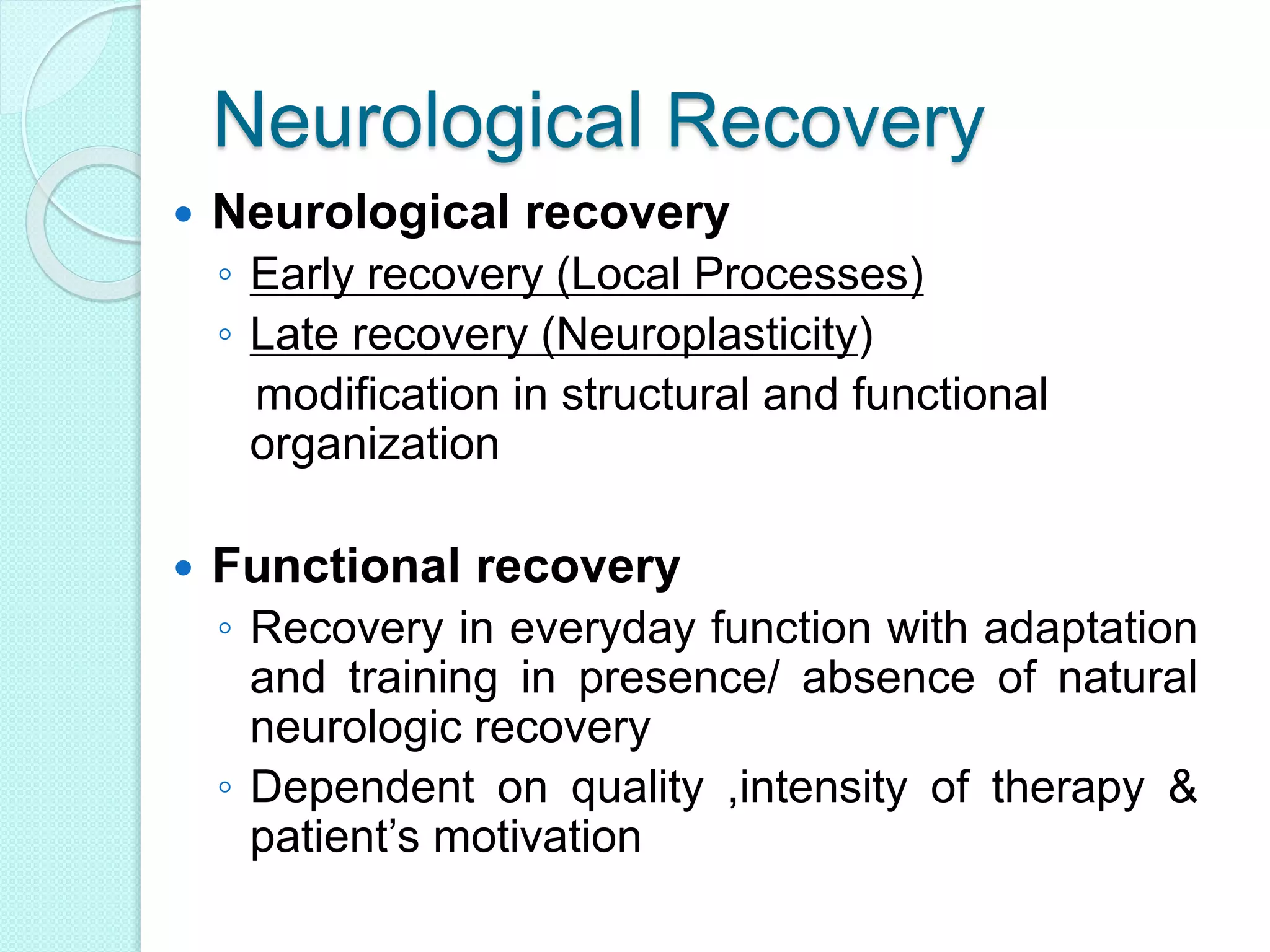 Post stroke motor rehabilitation | PPTX