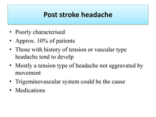 Post Stroke Pain - Dr Venugopal Kochiyil | PPTX