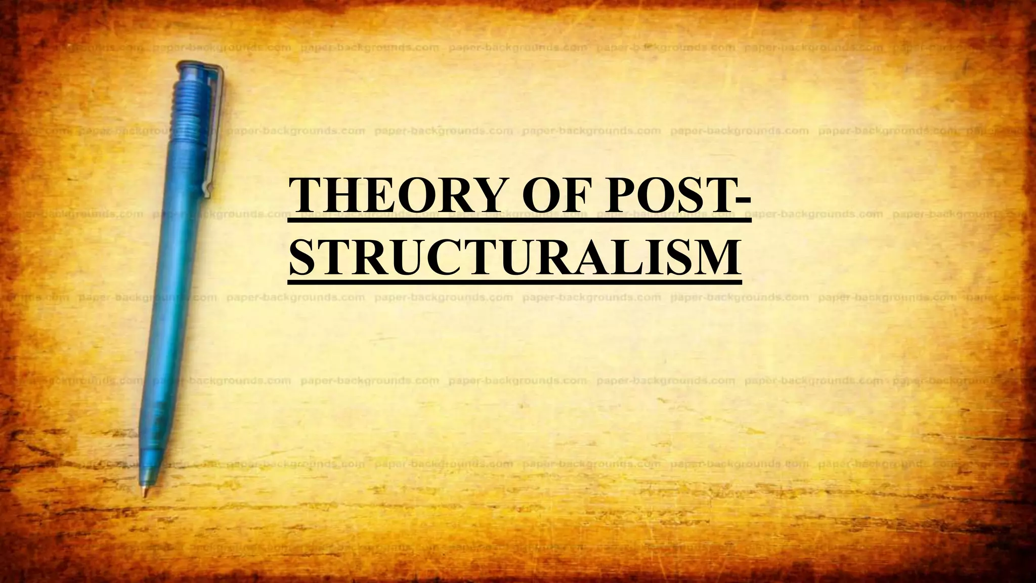 Poststructuralism literary criticism | PPTX