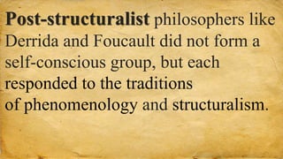 Poststructuralism literary criticism | PPTX