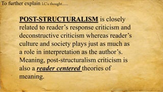 Post Structuralist