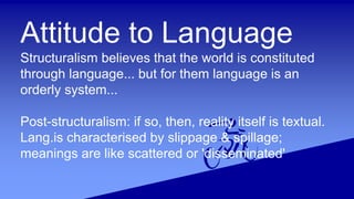 Poststructuralism (2) | PPTX