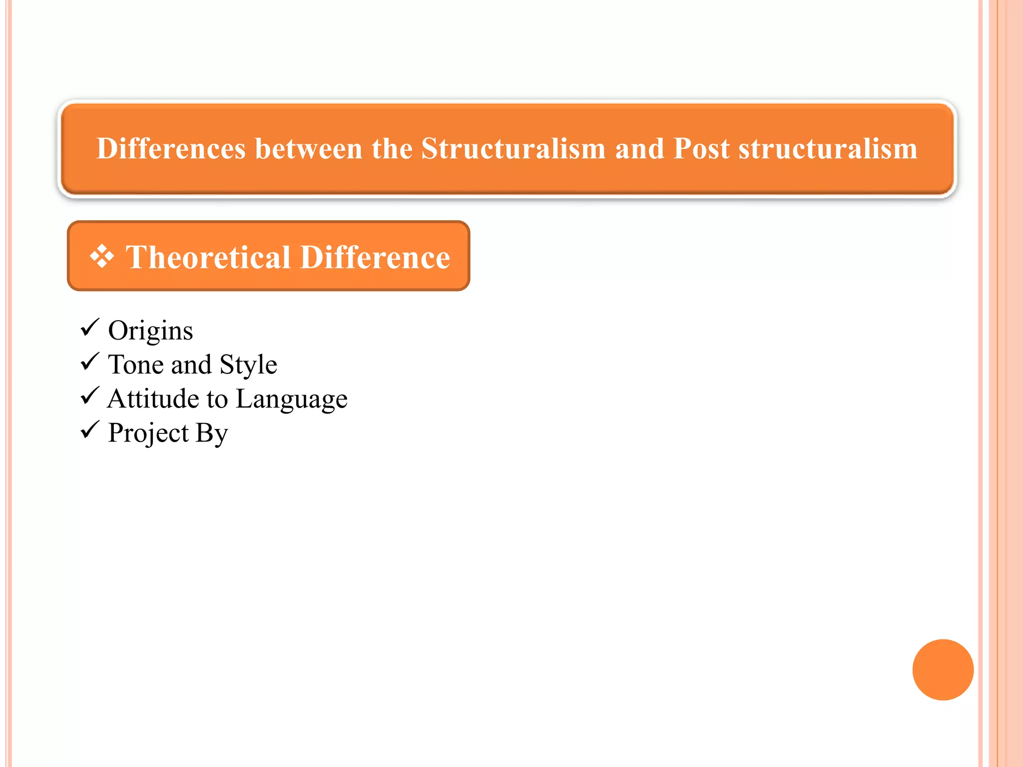 Post-structuralism and deconstruction | PPTX