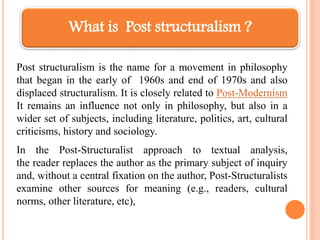 Post Structuralist