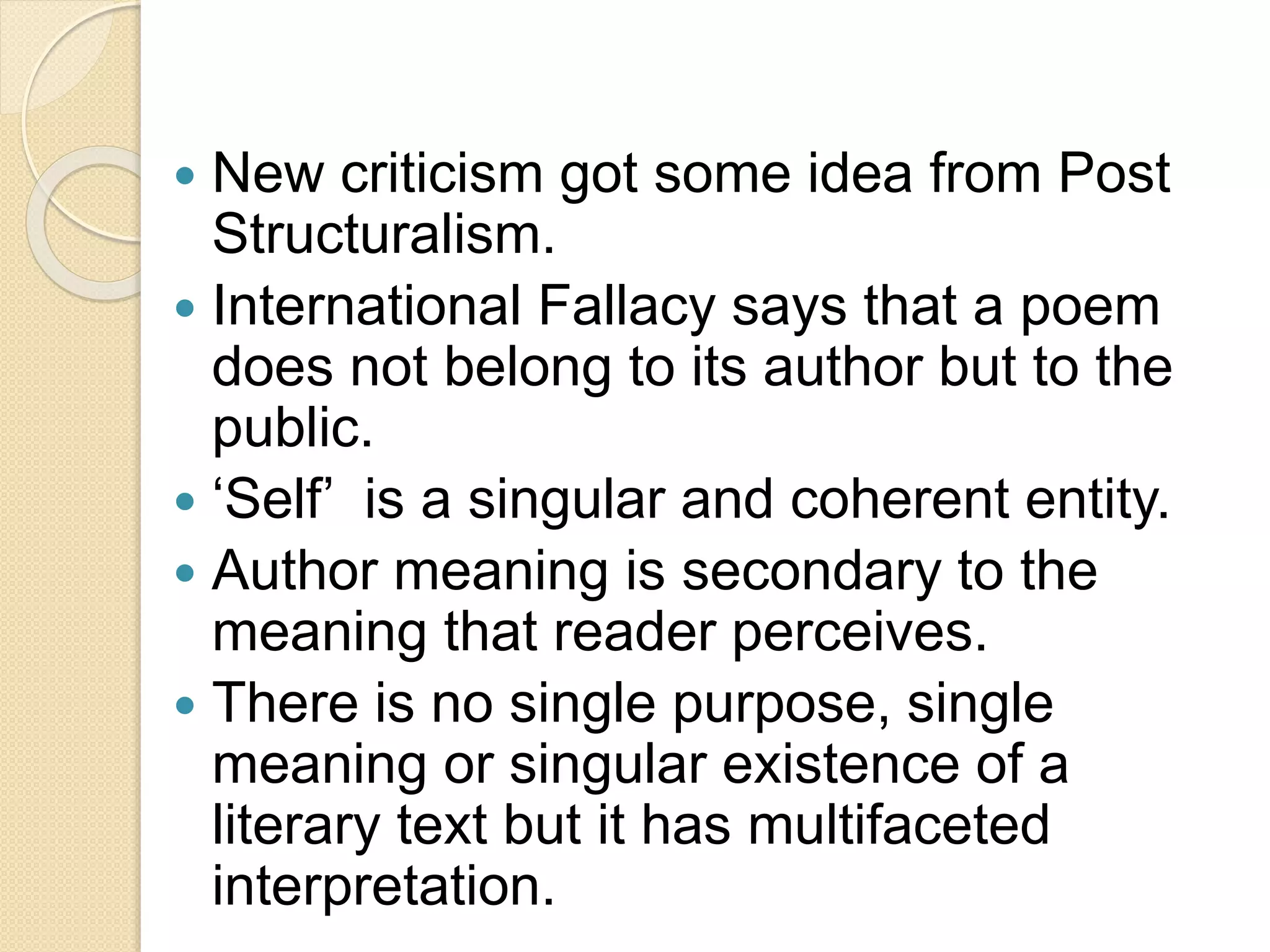 Post structuralism for slide | PPTX