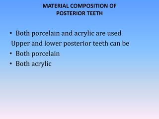 Post teeth selection | PPT | Dental Health | Diseases and Conditions